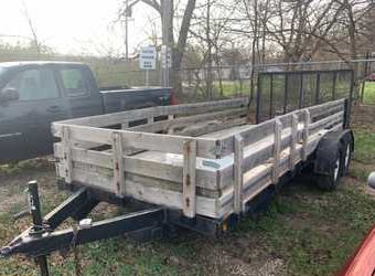 1997 Van Kam Tandem Axle 18ft Tandem Axle Equipment Trailer - Repo Finder