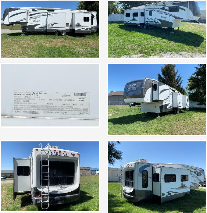 2008 Cardinal by Forest River M-34QL 5th Wheel - Repo Finder